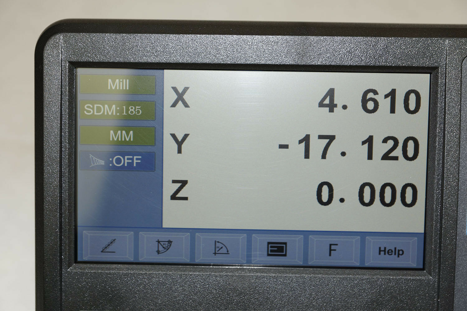 D80 LCD 2 axis Digital Readout & 2 Linear Scales (1020-470) for Lathe ...
