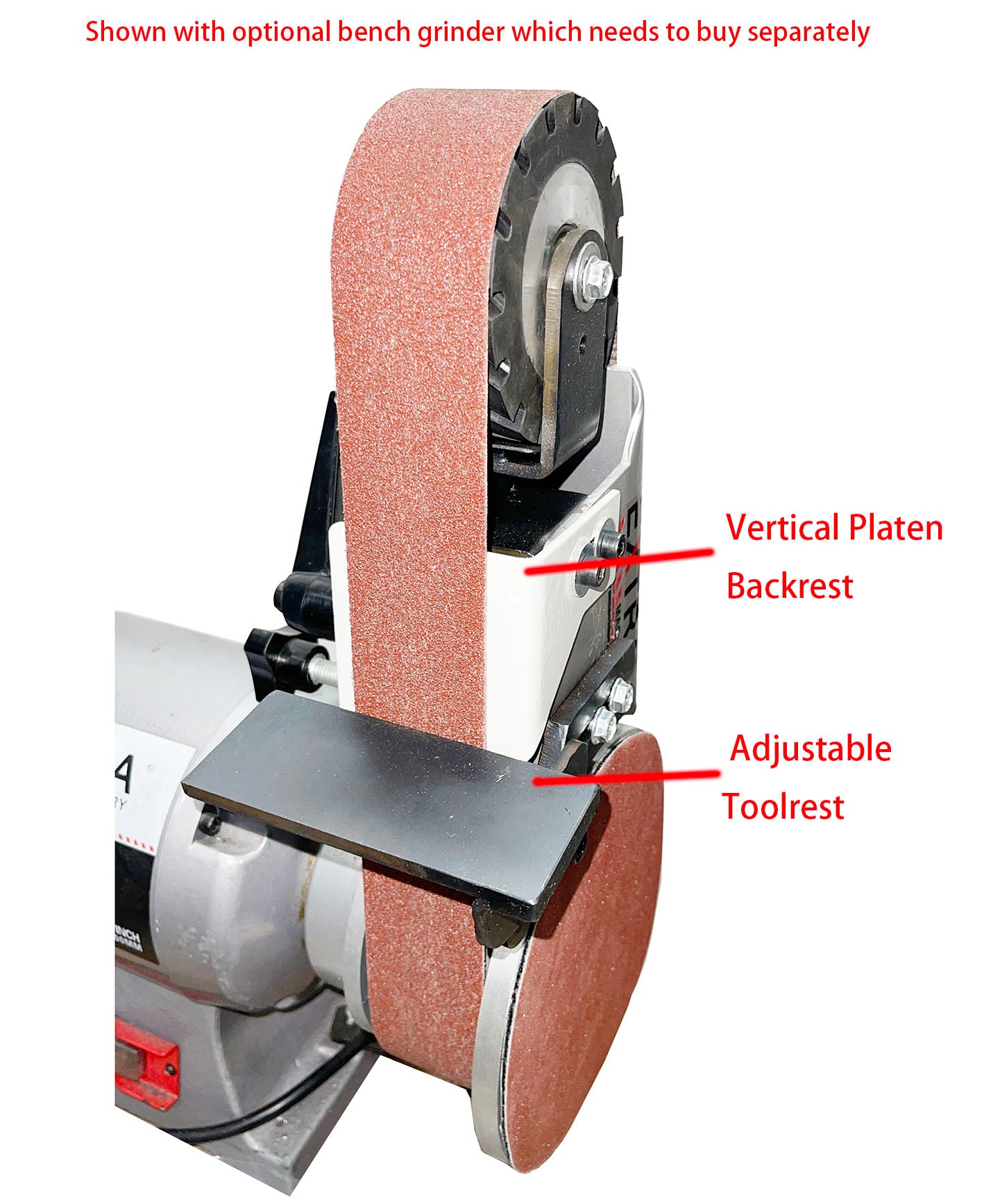 Bench grinder X8-Plus /Belt Linisher 50 x 915mm (Swivel 360)/Disc sand ...