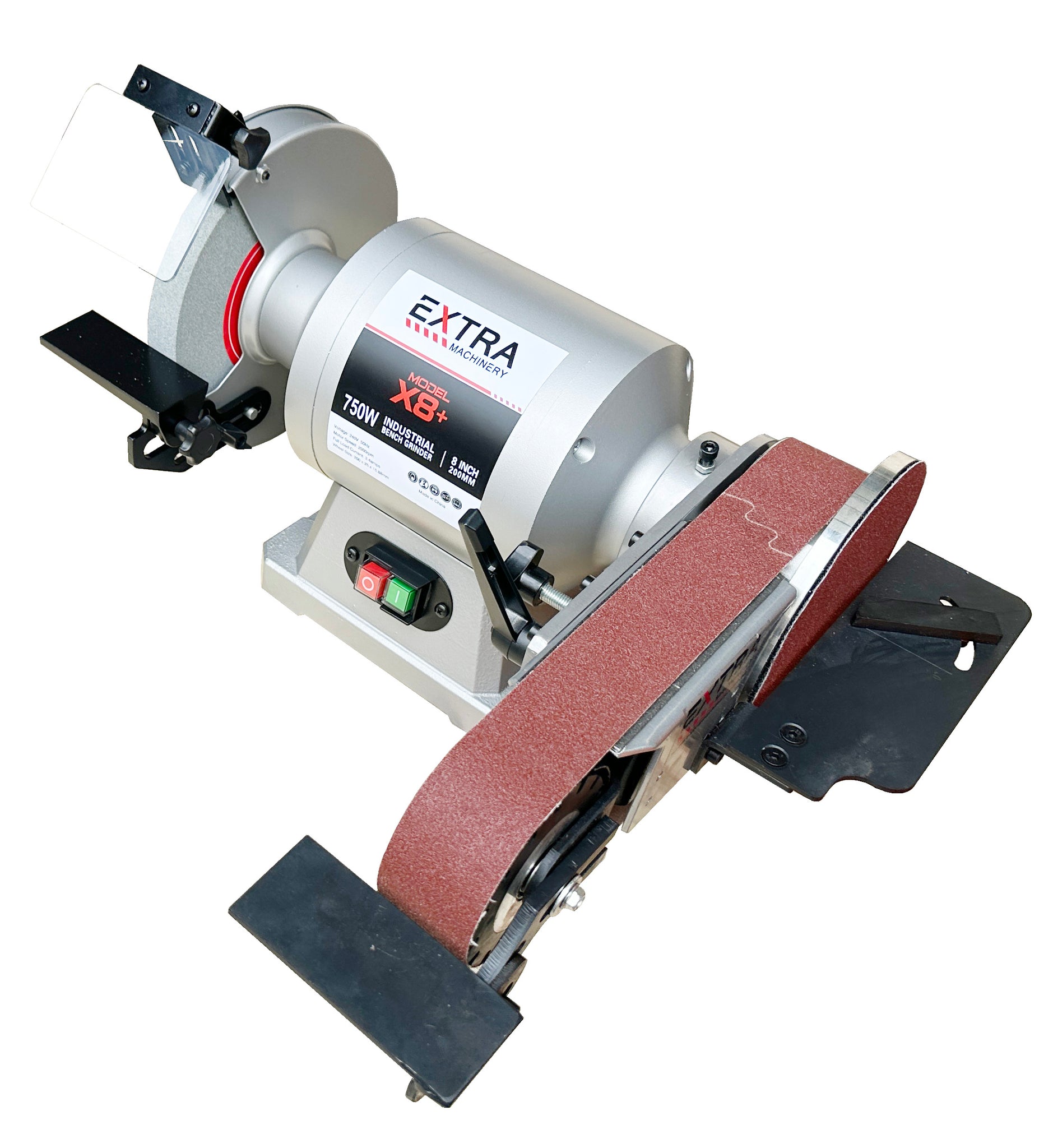 Bench grinder X8-Plus /Belt Linisher 50 x 915mm (Swivel 360)/Disc sand ...